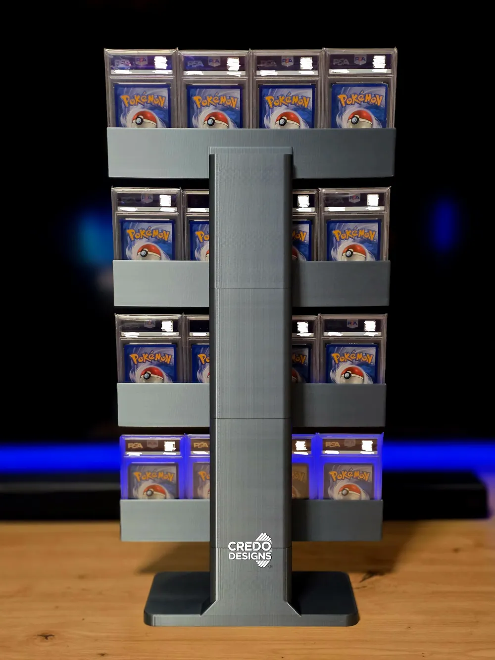 4x4 Pokémon PSA Slab Modern TCG Display Stand - Free 3D Print Model ...