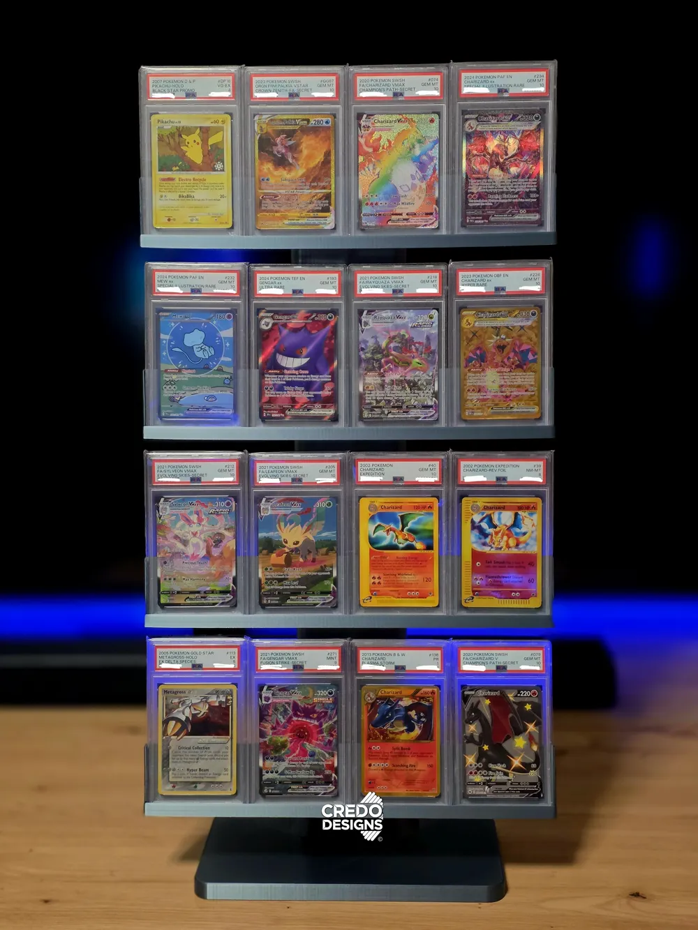 4x4 Pokémon PSA Slab Modern TCG Display Stand - Free 3D Print Model ...
