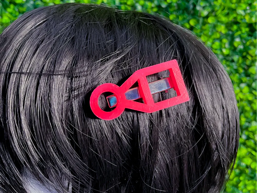 Squid Game Girl hair Clip - Free 3D Print Model - MakerWorld