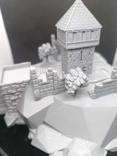 DnD Terrain Abandoned Castle by drakeforge3d MakerWorld: Download Free ...