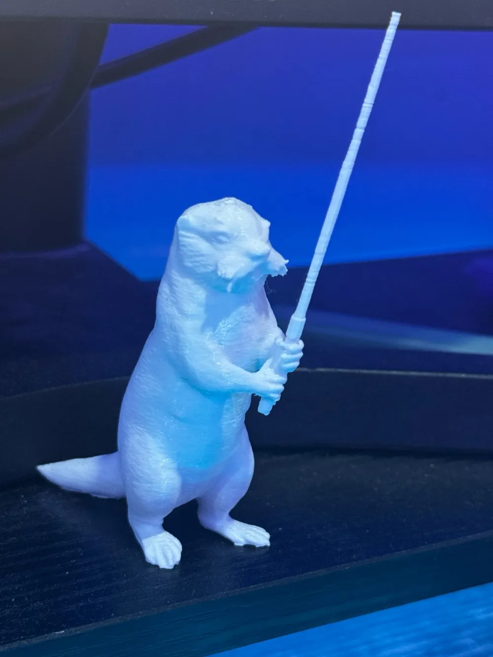 Cosmic Otter Knight – The Saber Swimmer - Free 3D Print Model - MakerWorld