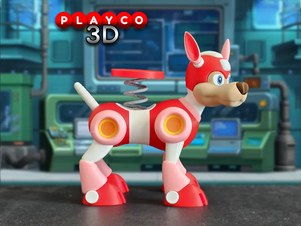 Rush from Mega Man - Multi Part by Playco3D MakerWorld: Download Free ...