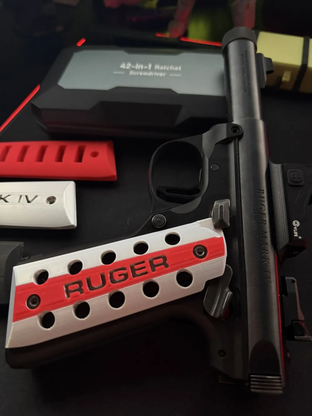 Ruger Mark IV 22/45 Lightweight Custom Grips - Free 3D Print Model ...