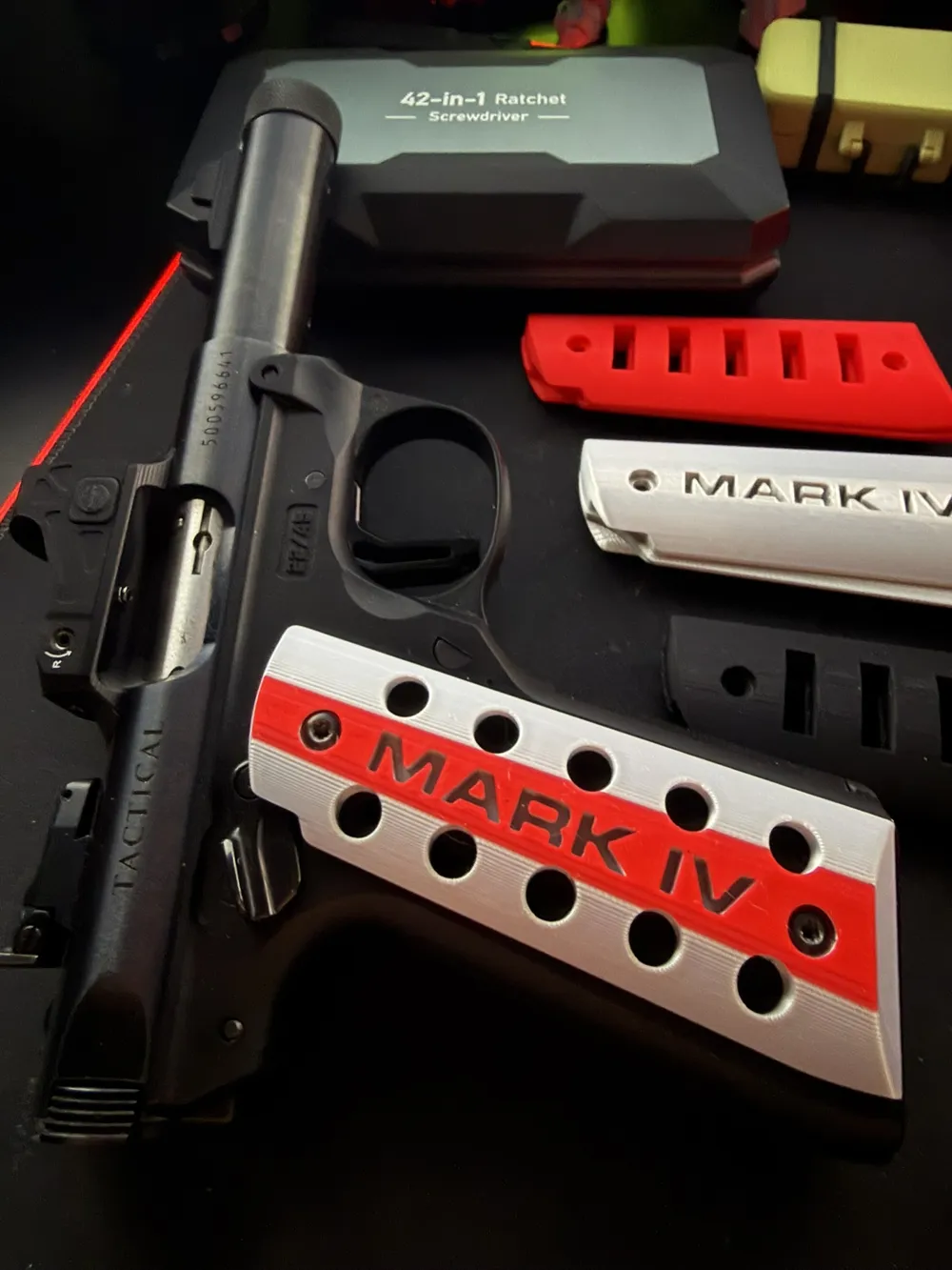 Ruger Mark IV 22/45 Lightweight Custom Grips - Free 3D Print Model ...