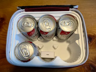 Beer Can Cooler Box with Dual Compartments by POLYGONARCHITECTS ...