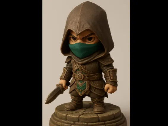 D&D/Chibi-Assassin - Free 3D Print Model - MakerWorld