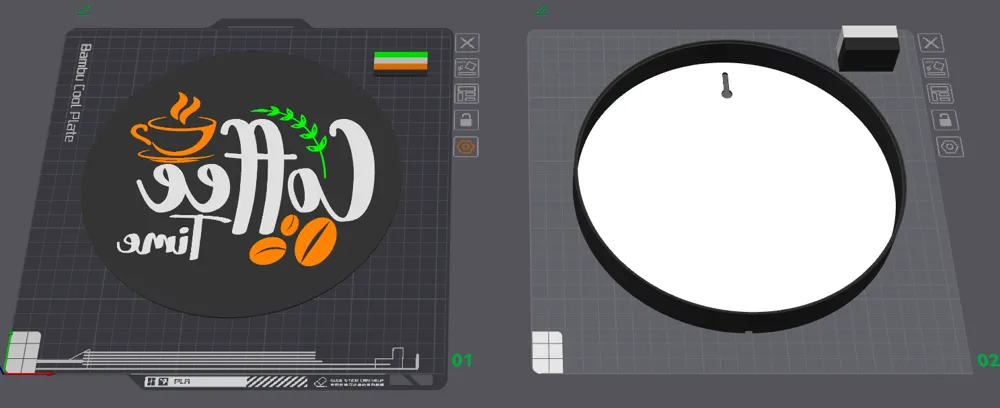 Coffee Time - Light Sign - Free 3D Print Model - MakerWorld