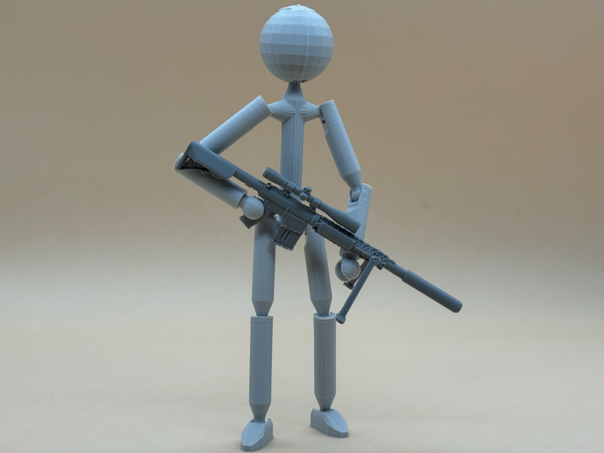 SR-25 sniper rifle by shiermeao MakerWorld: Download Free 3D Models