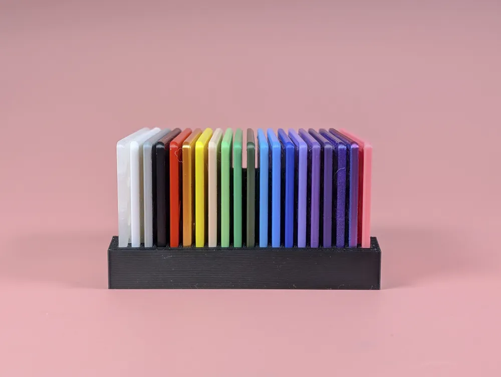 Ultimate Colour Swatch | built in Filament Tests - Free 3D Print Model ...