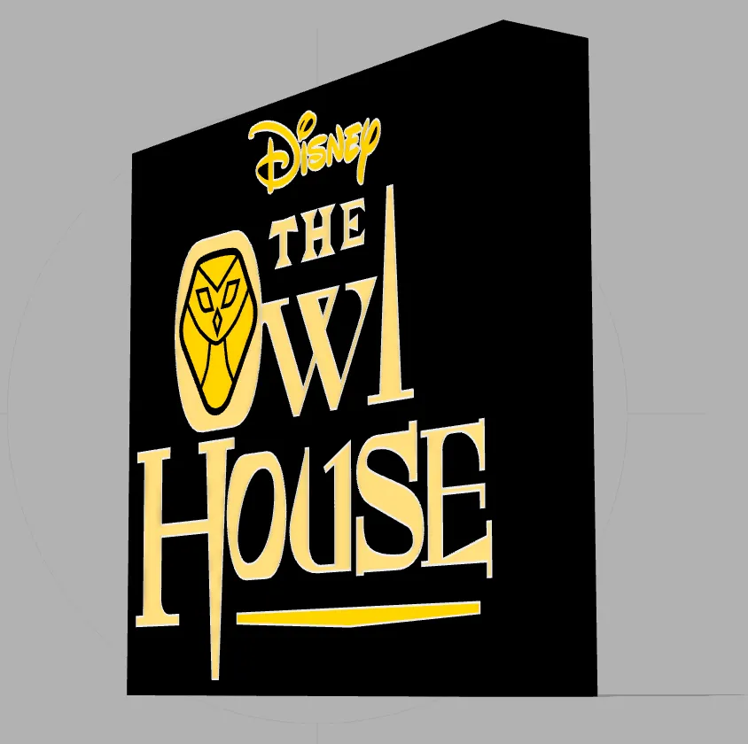 The Owl House Logo - LED Backed Light Box by vidguide - MakerWorld