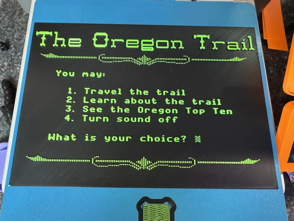 The Oregon Trail Apple // Version Screenshot by John Holmes MakerWorld ...