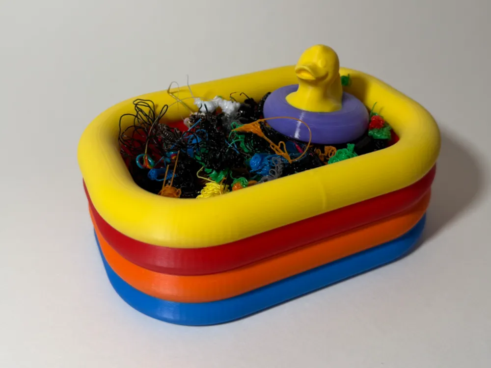 Pool Party Filament Purge Tray by Generic PLA - MakerWorld