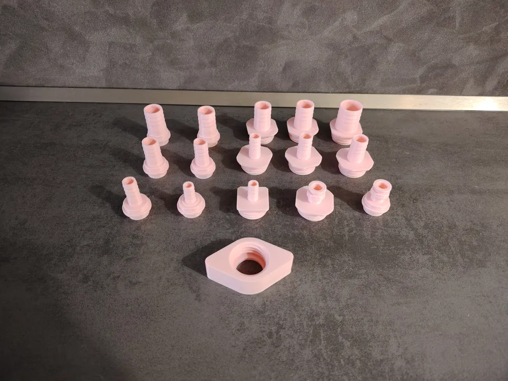Modular Hose Connectors – Male,Female,Locking Ring - Free 3D Print ...