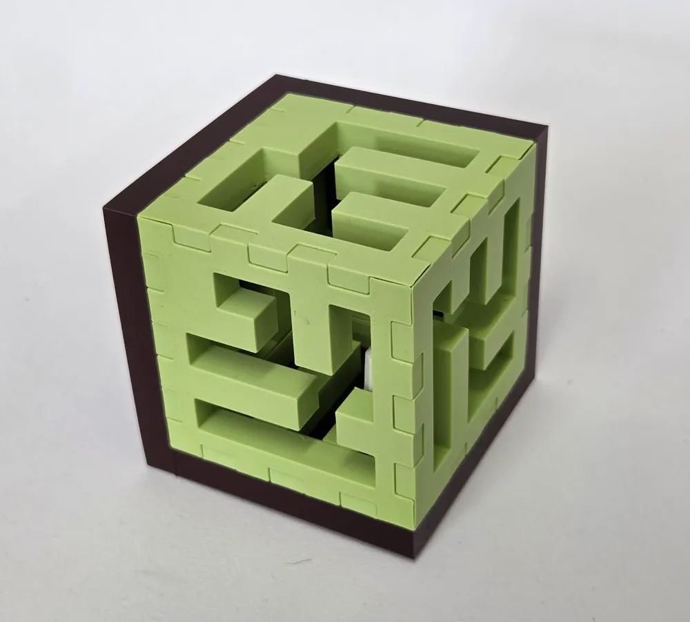 3D MAZE PUZZLE (MINECRAFT BOX) by FunOrNothing MakerWorld: Download ...