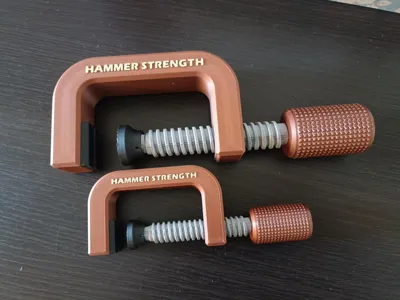 Hammer Strength Clamp, L-XL Size, Strong - Free 3D Print Model - MakerWorld