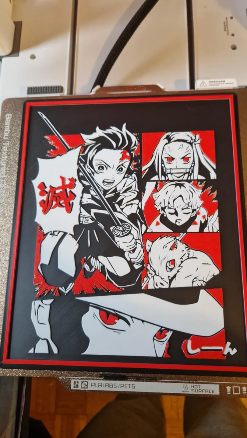 Demon Slayer Hueforge by Dakiren - MakerWorld