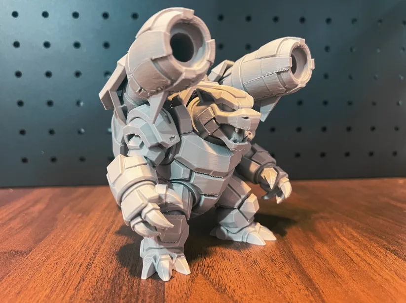 Mecha Blastoise Statue｜A Fusion of Power & Legacy - Free 3D Print Model ...