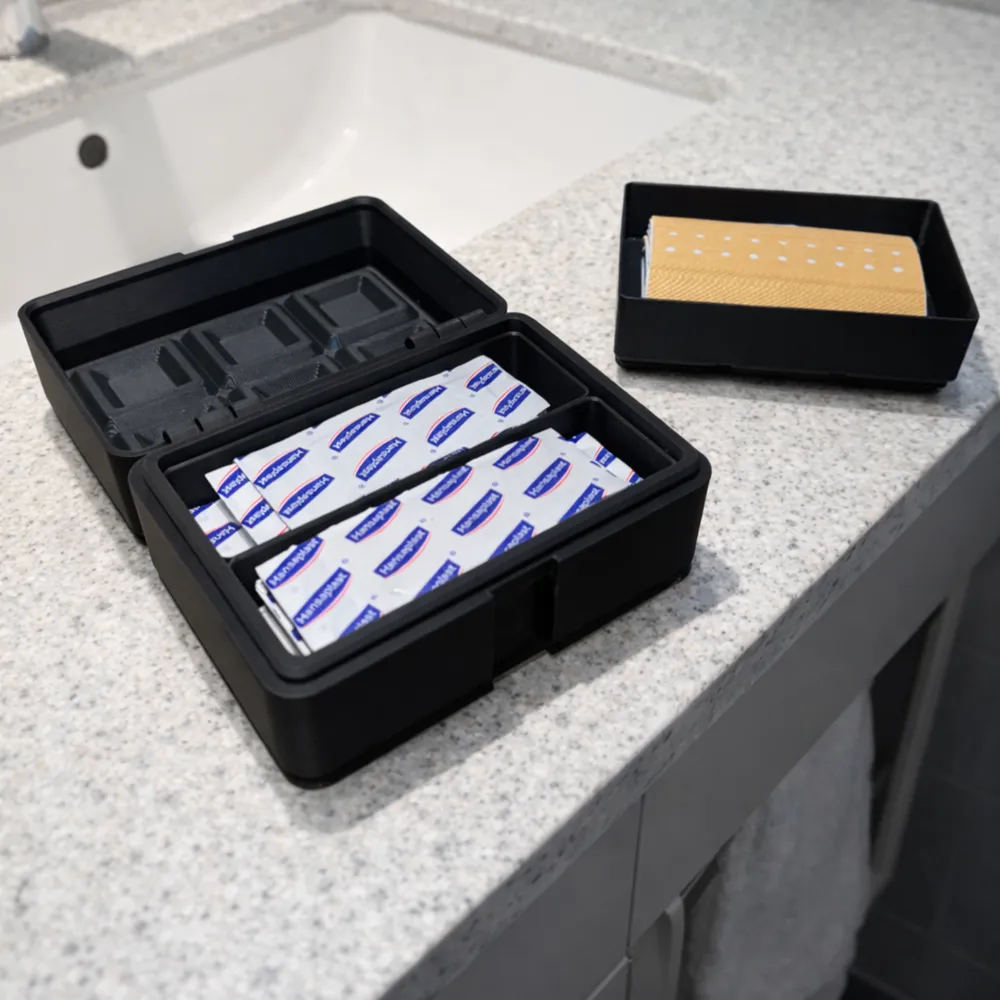 BAND AID BOX / PATCHES BOX / FIRST AID BOX - Free 3D Print Model ...