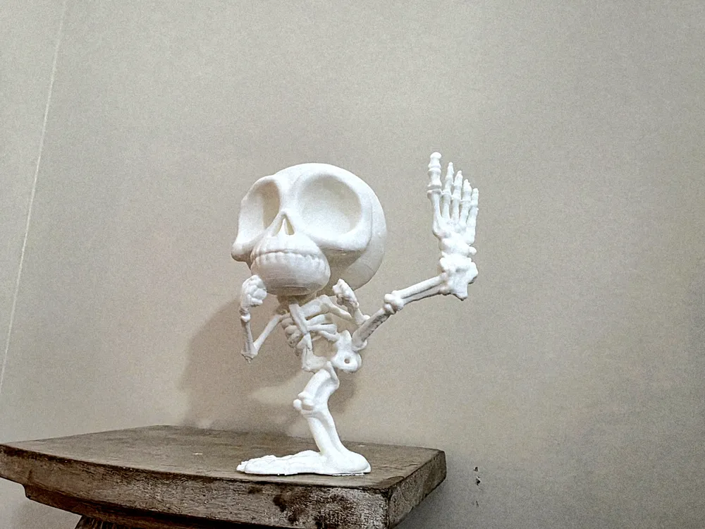 "Chill" Skeleton - Ninji Kick - Free 3D Print Model - MakerWorld