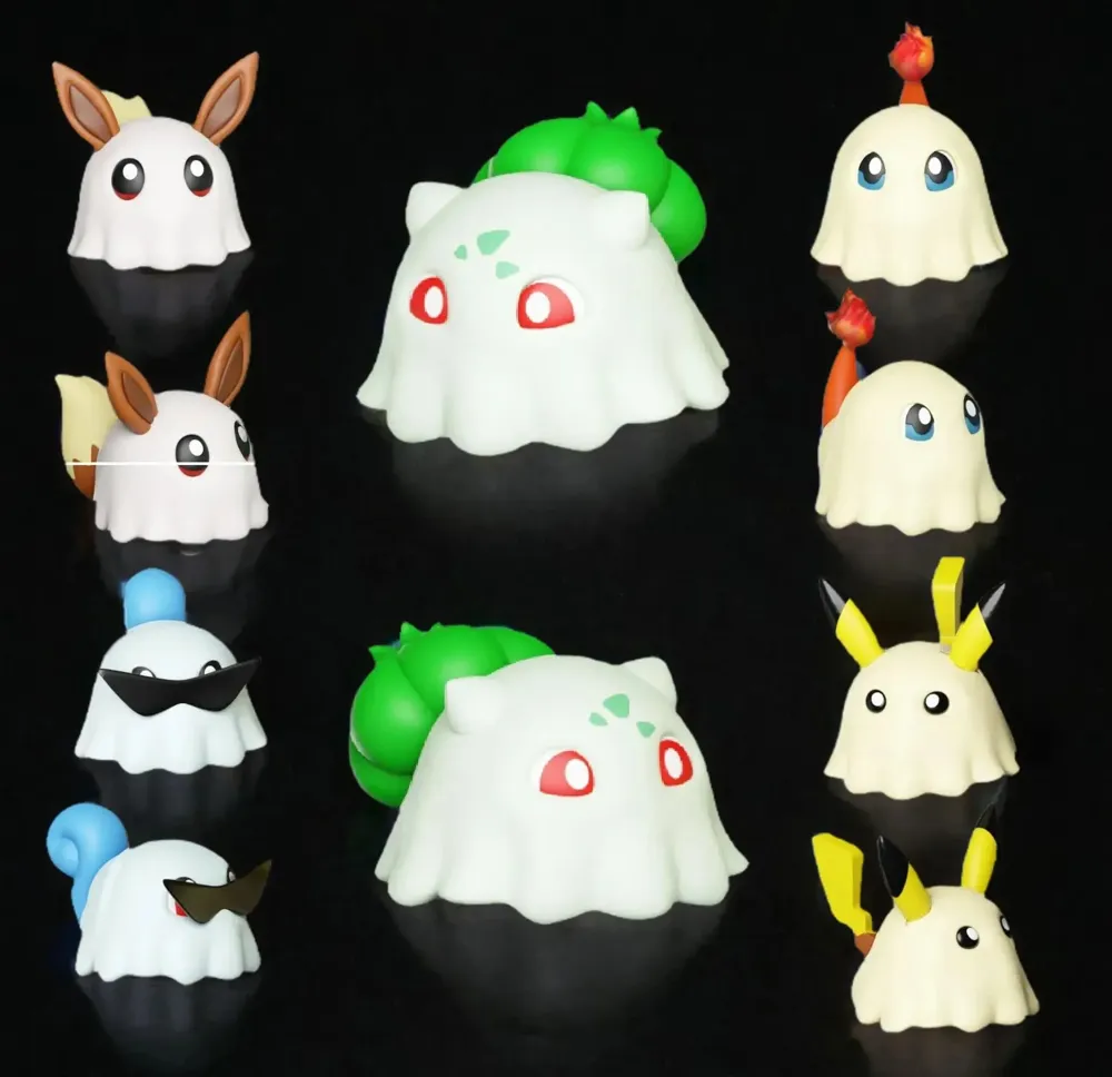 Halloween bulbasaur ghost (also 2 pcs/4 color) by SnK3DD MakerWorld ...