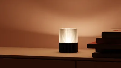 Two Part Side Lamp. Satisfying Design LED light. by Abstractia Design ...