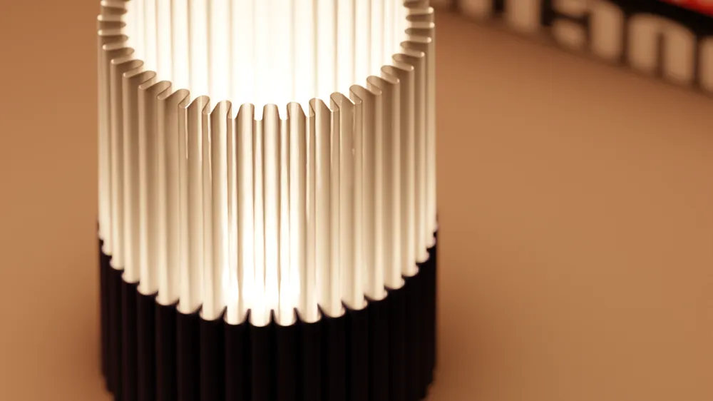 Two Part Side Lamp. Satisfying Design LED light. by Abstractia Design ...