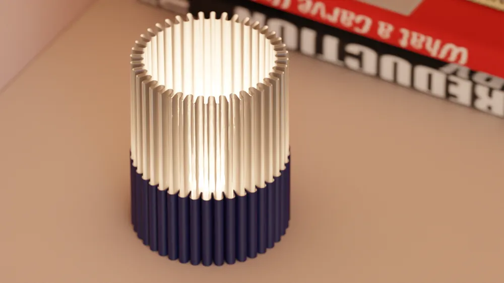 Two Part Side Lamp. Satisfying Design LED light. by Abstractia Design ...