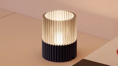 Two Part Side Lamp. Satisfying Design LED light. by Abstractia Design ...
