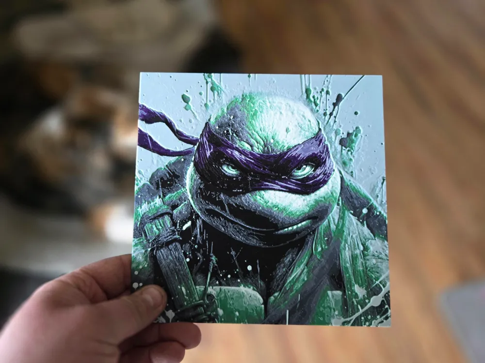 Graffiti TMNT (Donatello) Hueforge by 3Ree Printing MakerWorld ...
