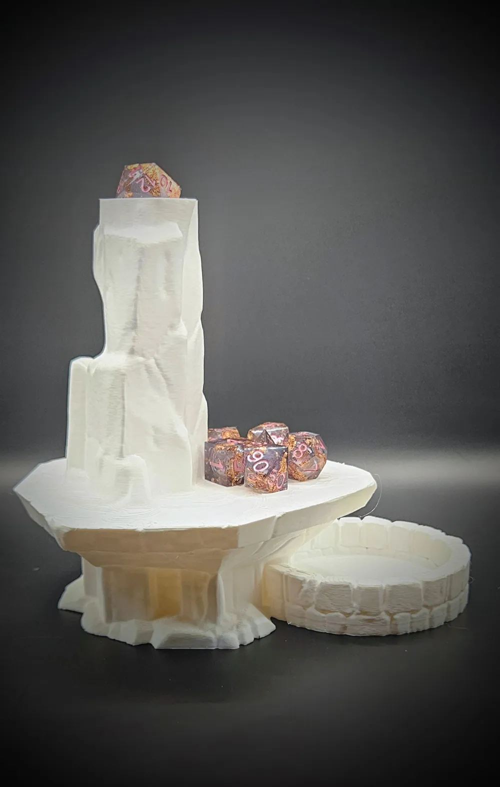 Mystic Peak Dice Tower with Dice Nest and Catch by EDJ 3D MakerWorld: Download Free 3D Models