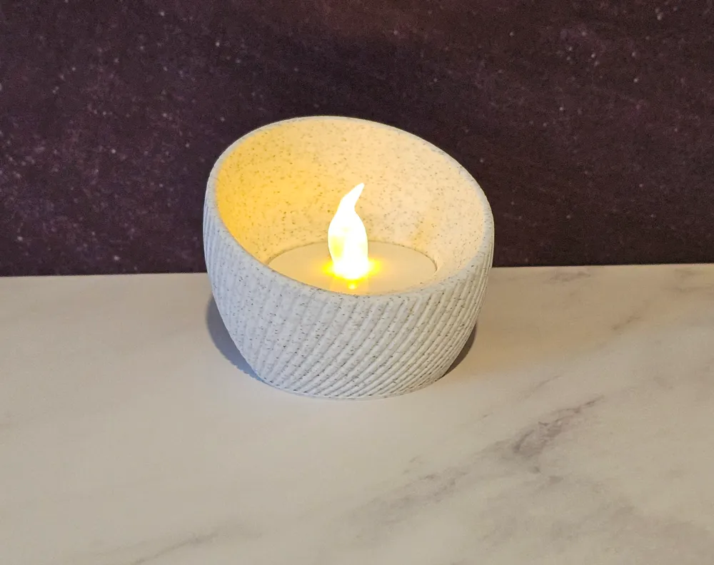 modern tealight holder by Timo - MakerWorld