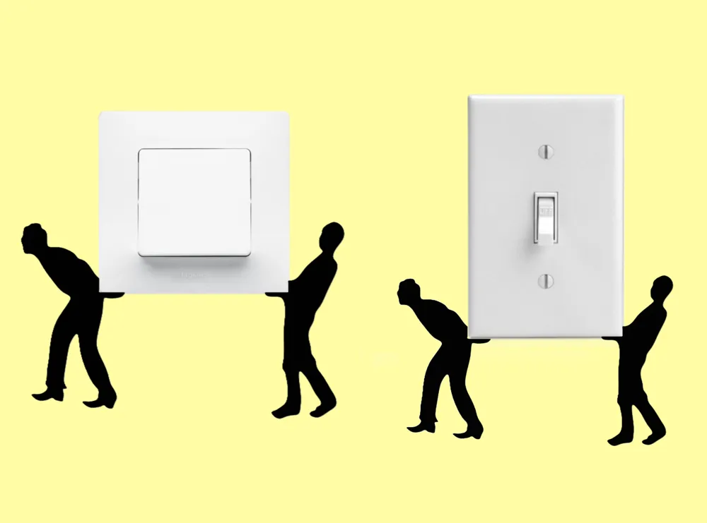 "Carrying men" light switch design by Ladamtla - MakerWorld