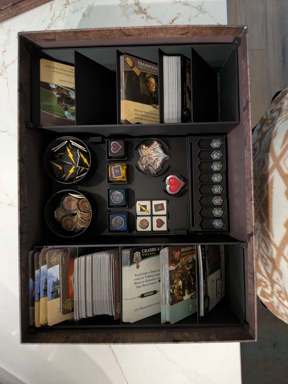 Hogwarts Battle Deck Building Box Organizer Remixed by Lucky Coyne ...