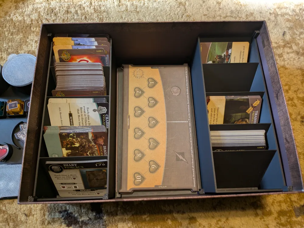 Hogwarts Battle Deck Building Box Organizer Remixed by Lucky Coyne ...