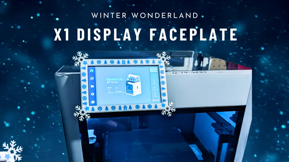 Winter Wonderland X1 Printer Faceplate by Head Concepts - MakerWorld