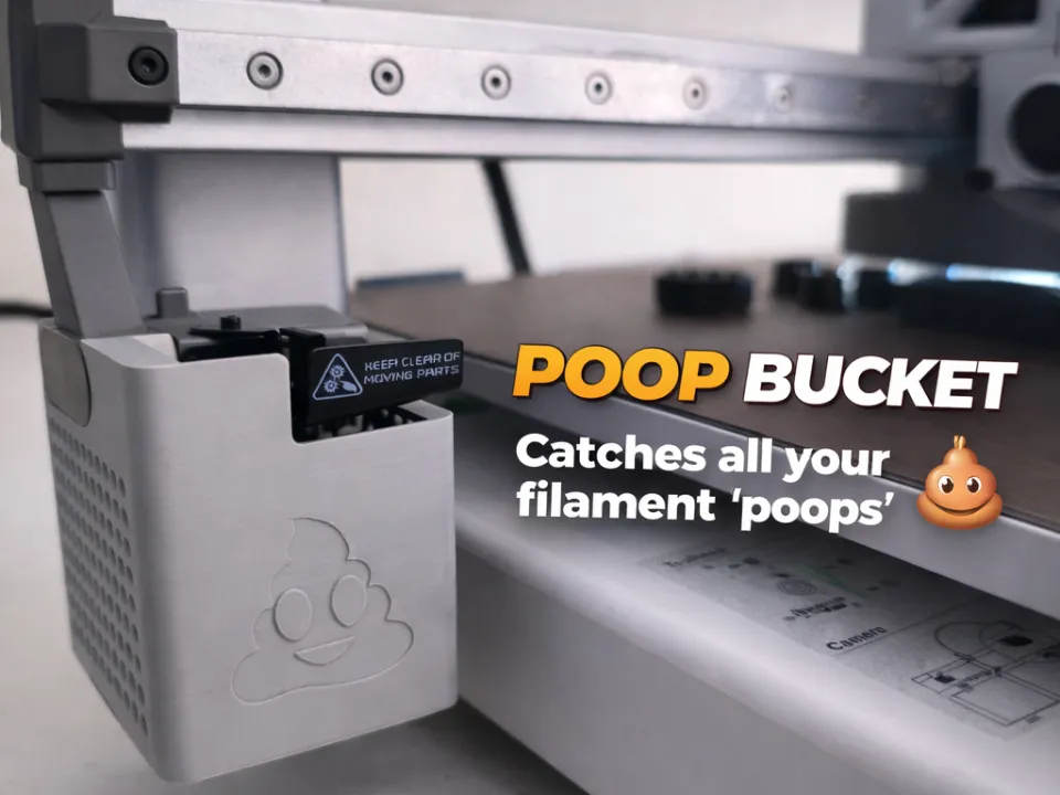 Bambu Lab a1/A1 mini poop Bucket with emoji LW - Free 3D Print Model ...