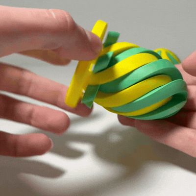 Twisted egg Spiral Easter Fidget Toy Satisfying - Free 3D Print Model ...