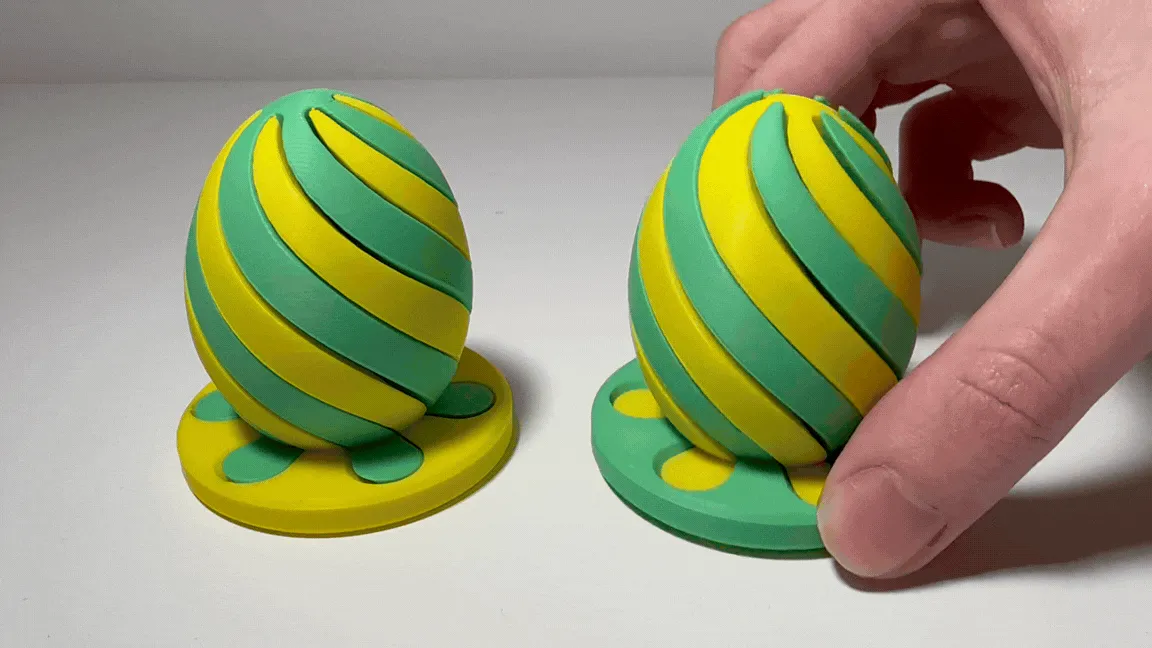 Twisted egg Spiral Easter Fidget Toy Satisfying - Free 3D Print Model ...