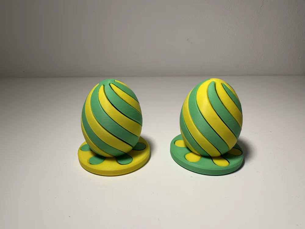 Twisted egg Spiral Easter Fidget Toy Satisfying - Free 3D Print Model ...