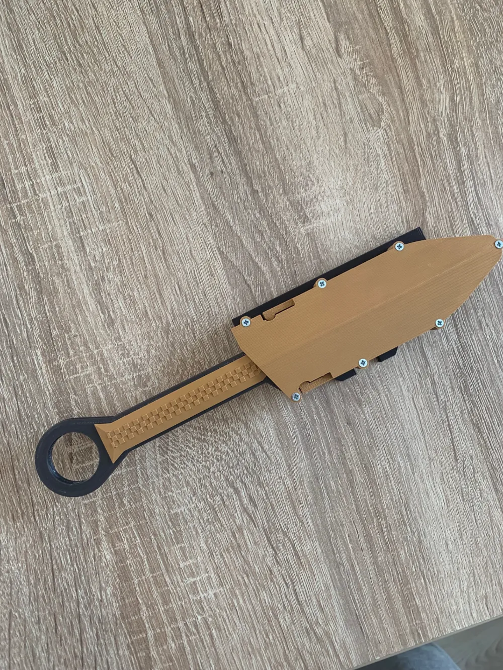 Military training knife / dagger + pouch and molle by prdak27 MakerWorld: Download Free 3D Models