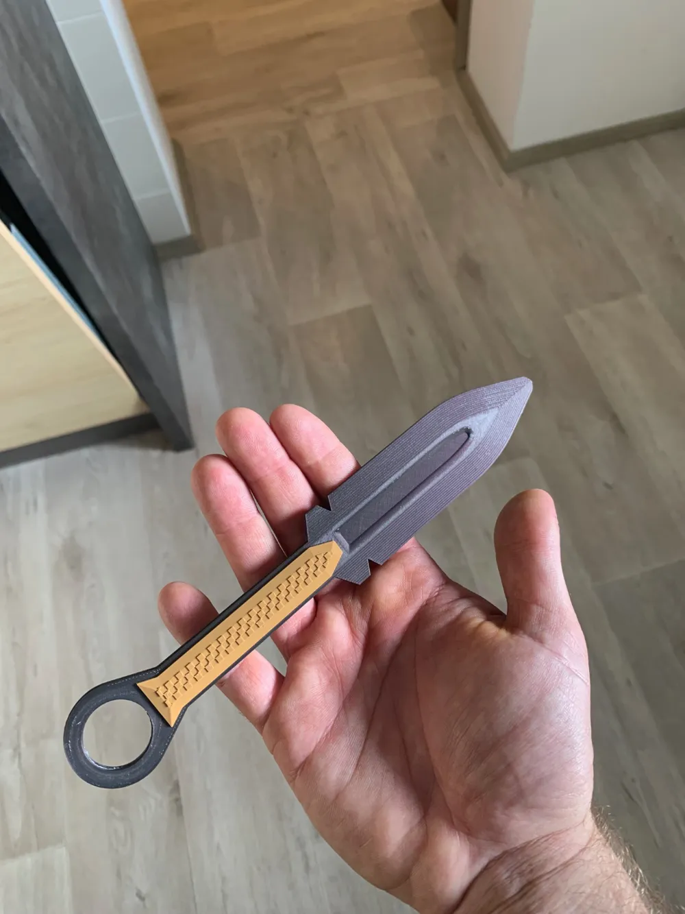 Military training knife / dagger + pouch and molle by prdak27 MakerWorld: Download Free 3D Models