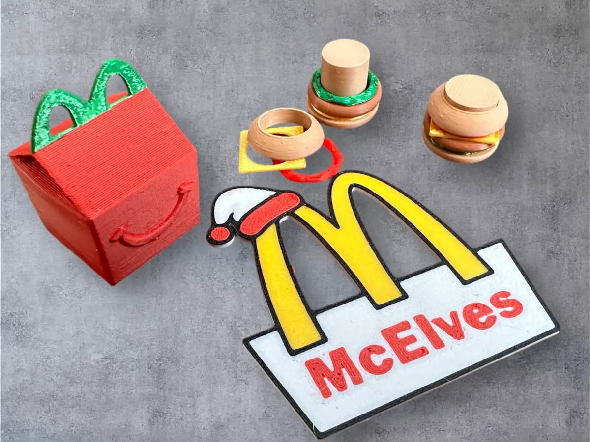 Mc Donald's Elf Prop Toy Food by Ada & K 3DA MakerWorld: Download Free ...