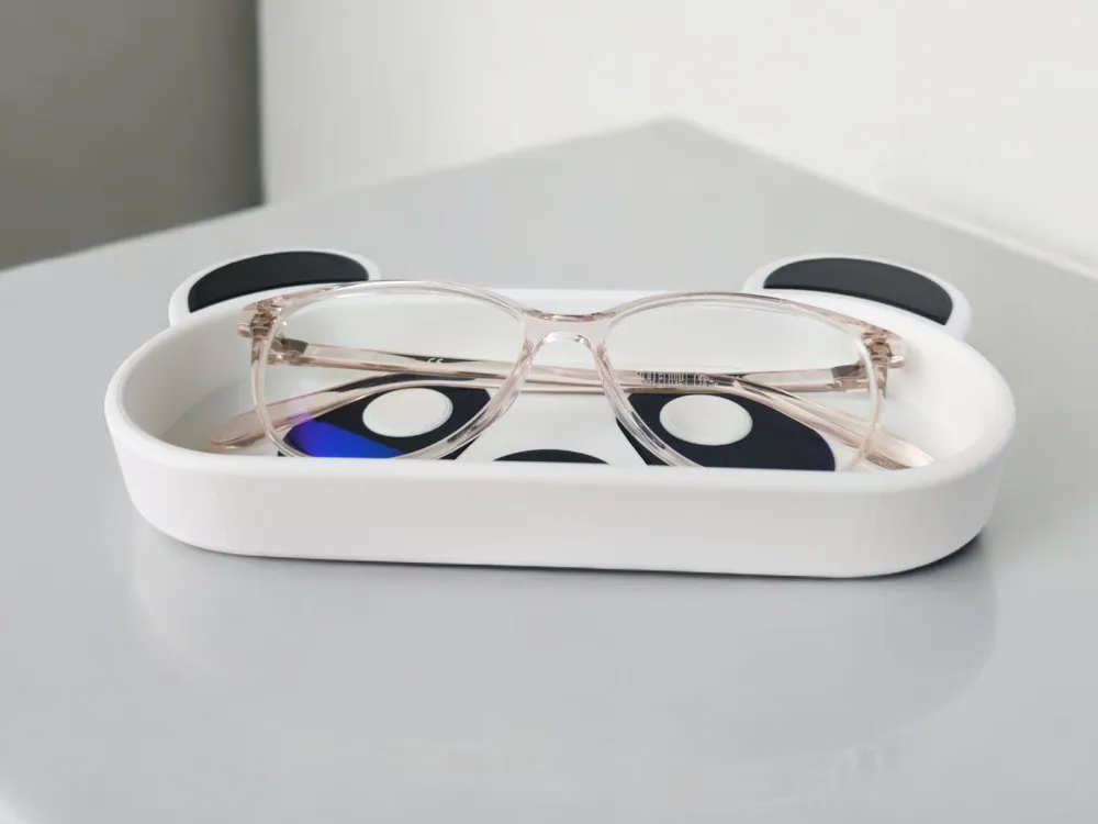 Panda Glasses Holder - Organizer Tray - Free 3D Print Model - MakerWorld