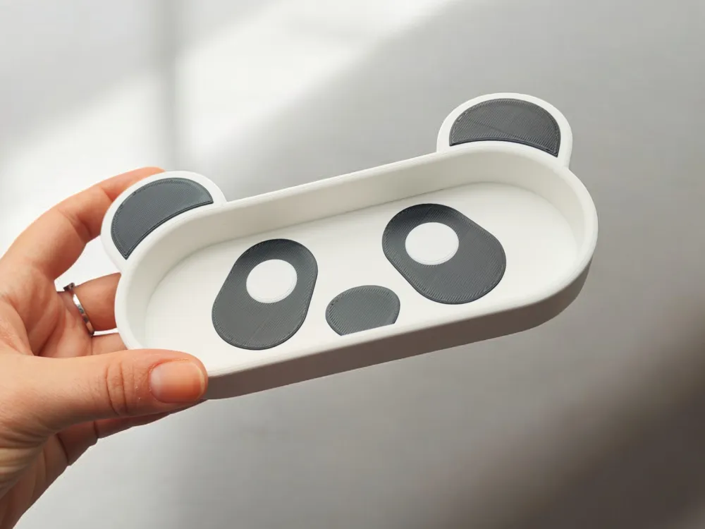 Panda Glasses Holder - Organizer Tray - Free 3D Print Model - MakerWorld