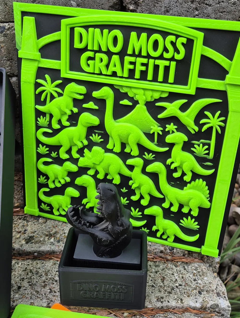 Dinosaur Moss Graffiti Stencil Collection - Free 3D Print Model ...