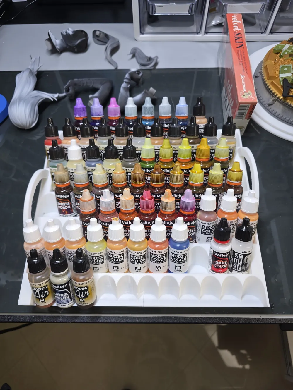 IKEA Alex Drawer paint organizer - Vallejo / Army by Crafts4Painting ...