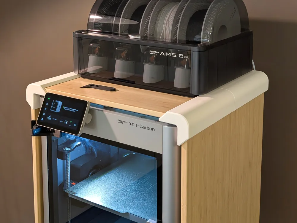 Bamboo Display Shelf for BambuLab P1/P2/X1 - Free 3D Print Model ...