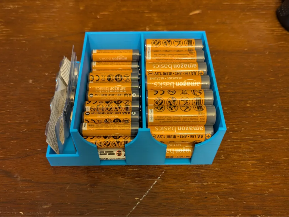 AA & AAA Battery Storage Box by MCMDouglas - MakerWorld