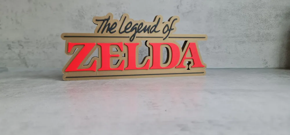Zelda NES Logo / Sign by Lendehaas MakerWorld: Download Free 3D Models