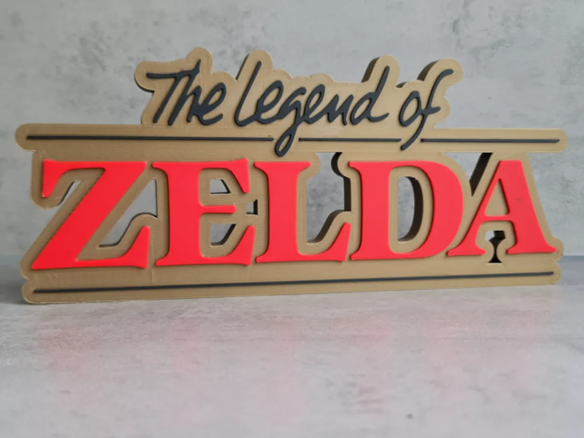 Zelda NES Logo / Sign by Lendehaas MakerWorld: Download Free 3D Models